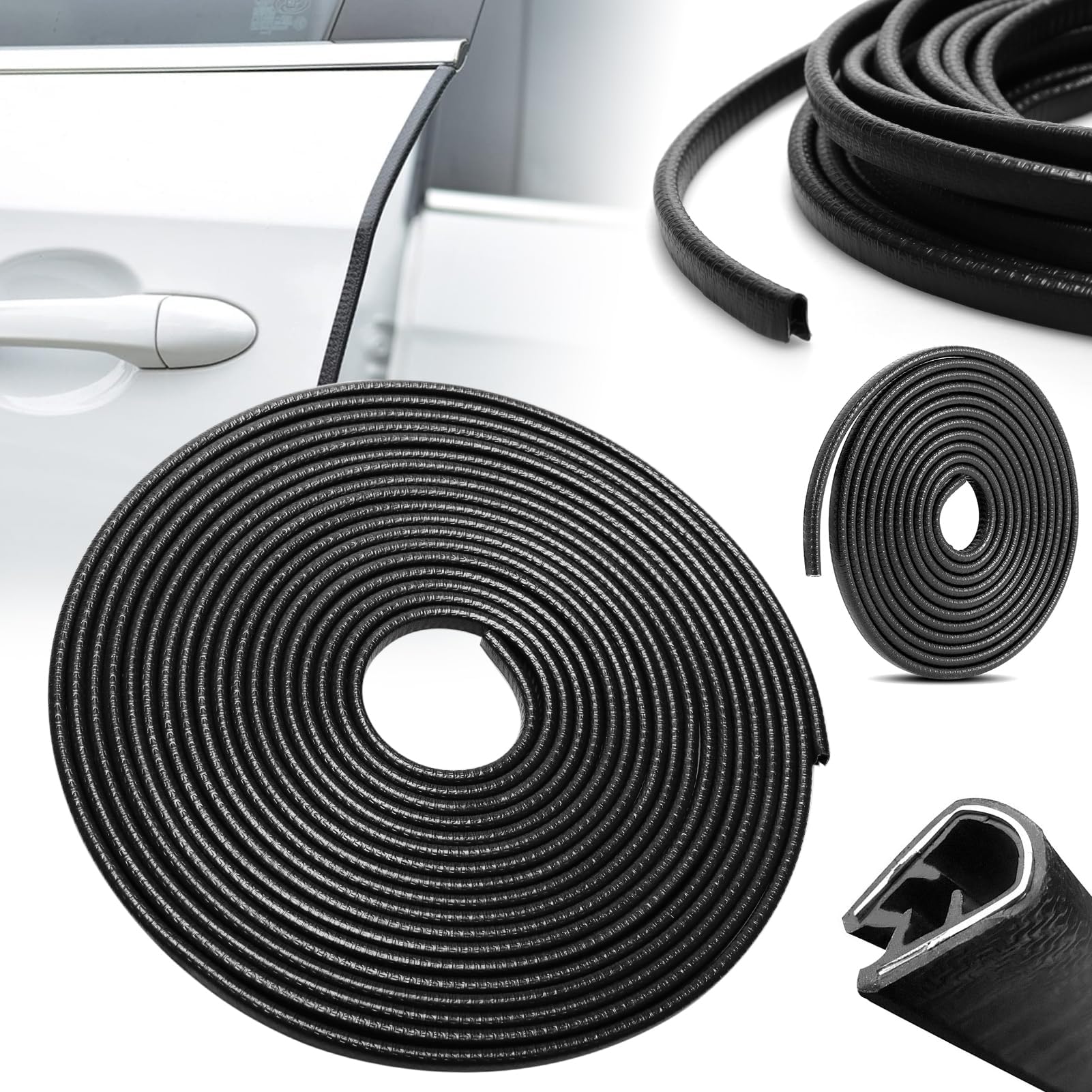 10M Car Door Edge Protector, U Shape Car Door Protectors Edge Guards ...