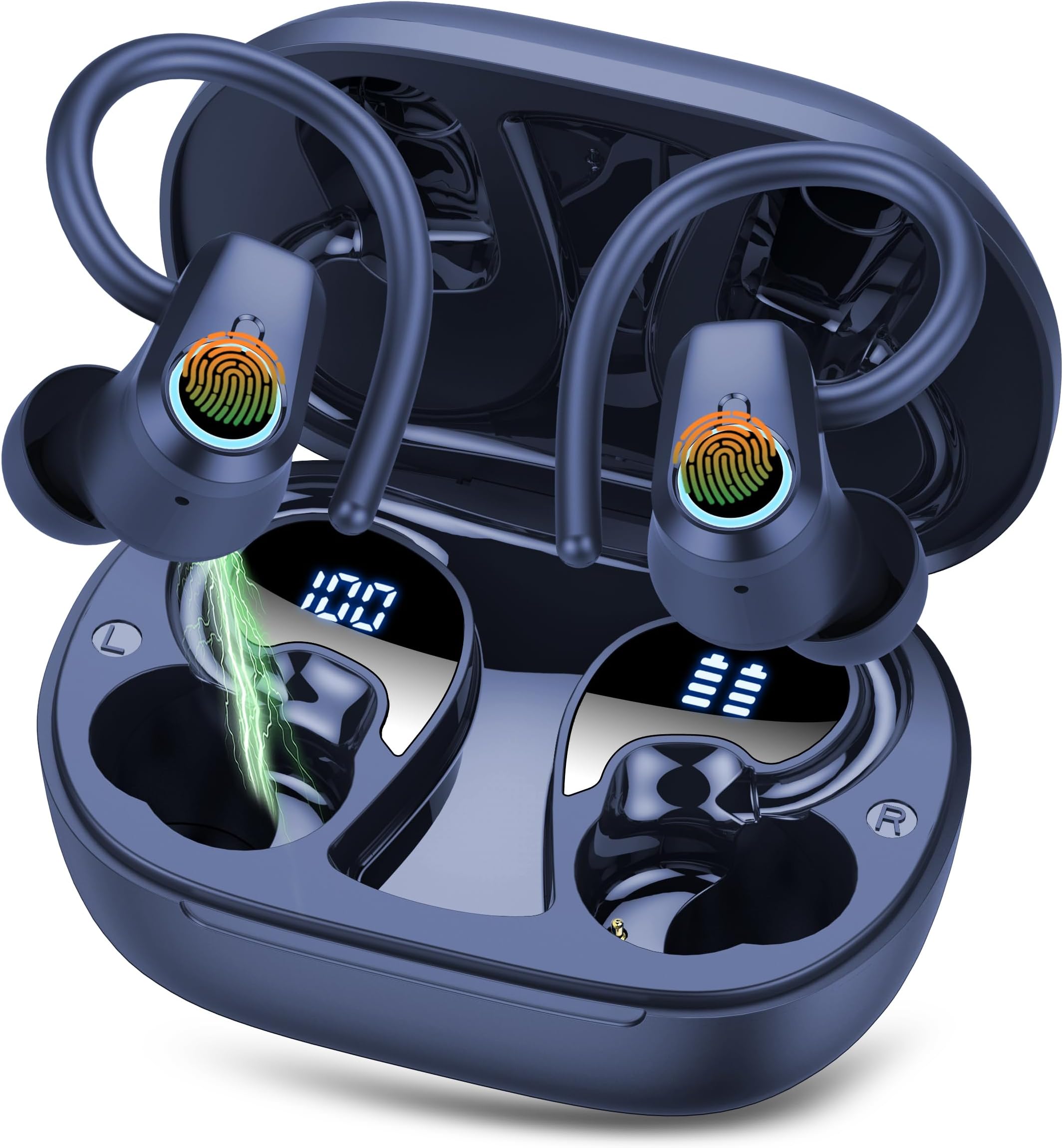 Wireless Earbuds, Bluetooth 5.4 Headphones with 4 ENC Noise Canceling ...