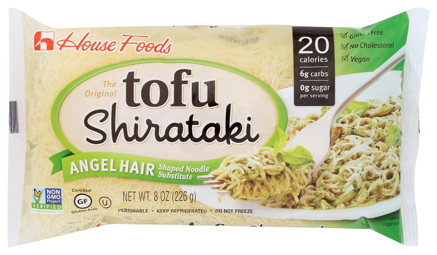 Amazon.com : HOUSE FOODS Angel Hair Shirataki Tofu Noodles, 8 OZ ...