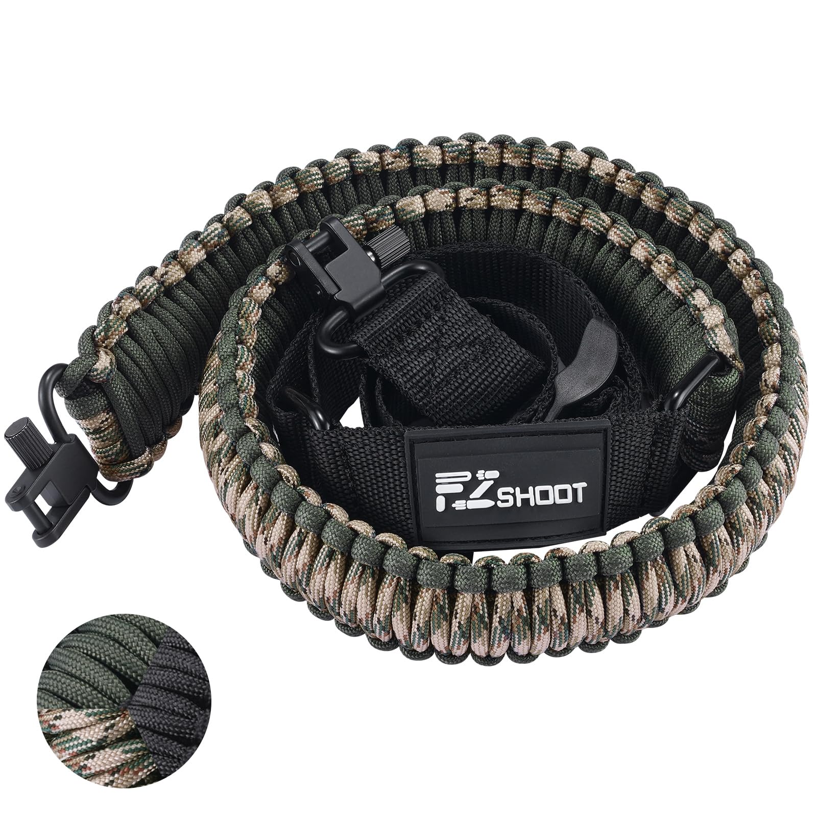 Snapklik.com : EZshoot 550 Paracord Sling Quick Adjust Two Point Rifle ...