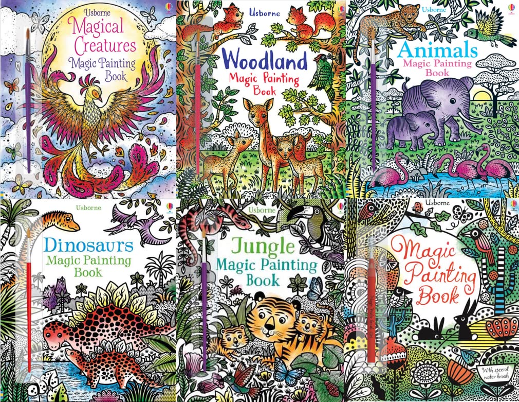 Magic Painting Book 6 Books Collection Pack Set #1 (Magical Creatures ...