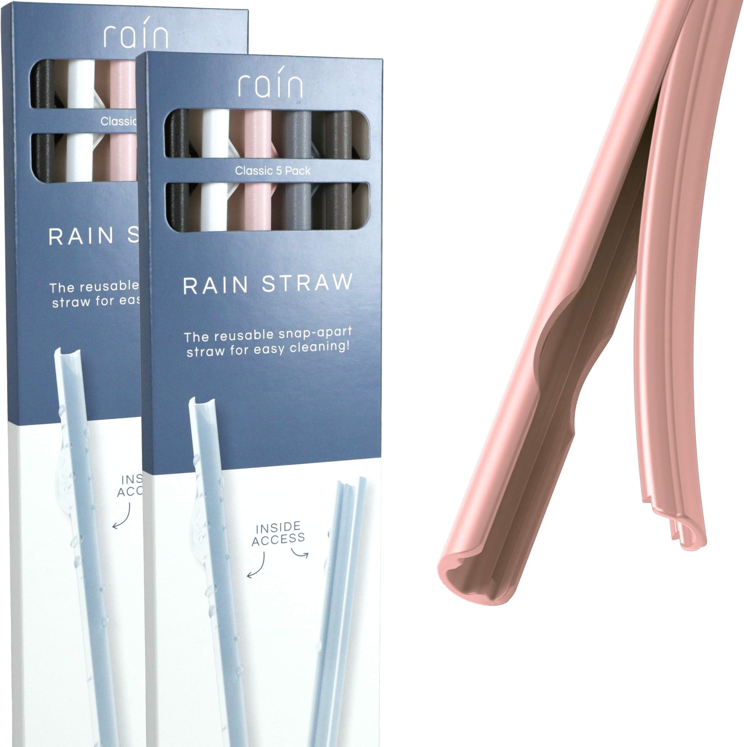 Amazon.com: Reusable Silicone Straws-Snap Straw-Openable Design, BPA ...