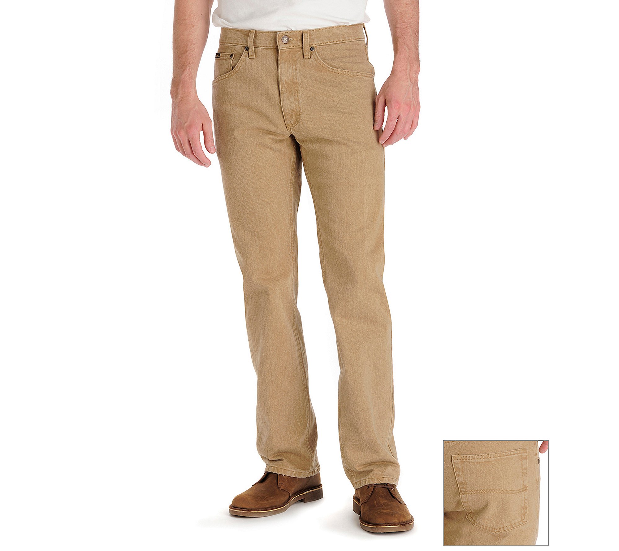 Lee Men's Premium Select Classic Fit Straight Leg Jean, Saddle, 36W x ...