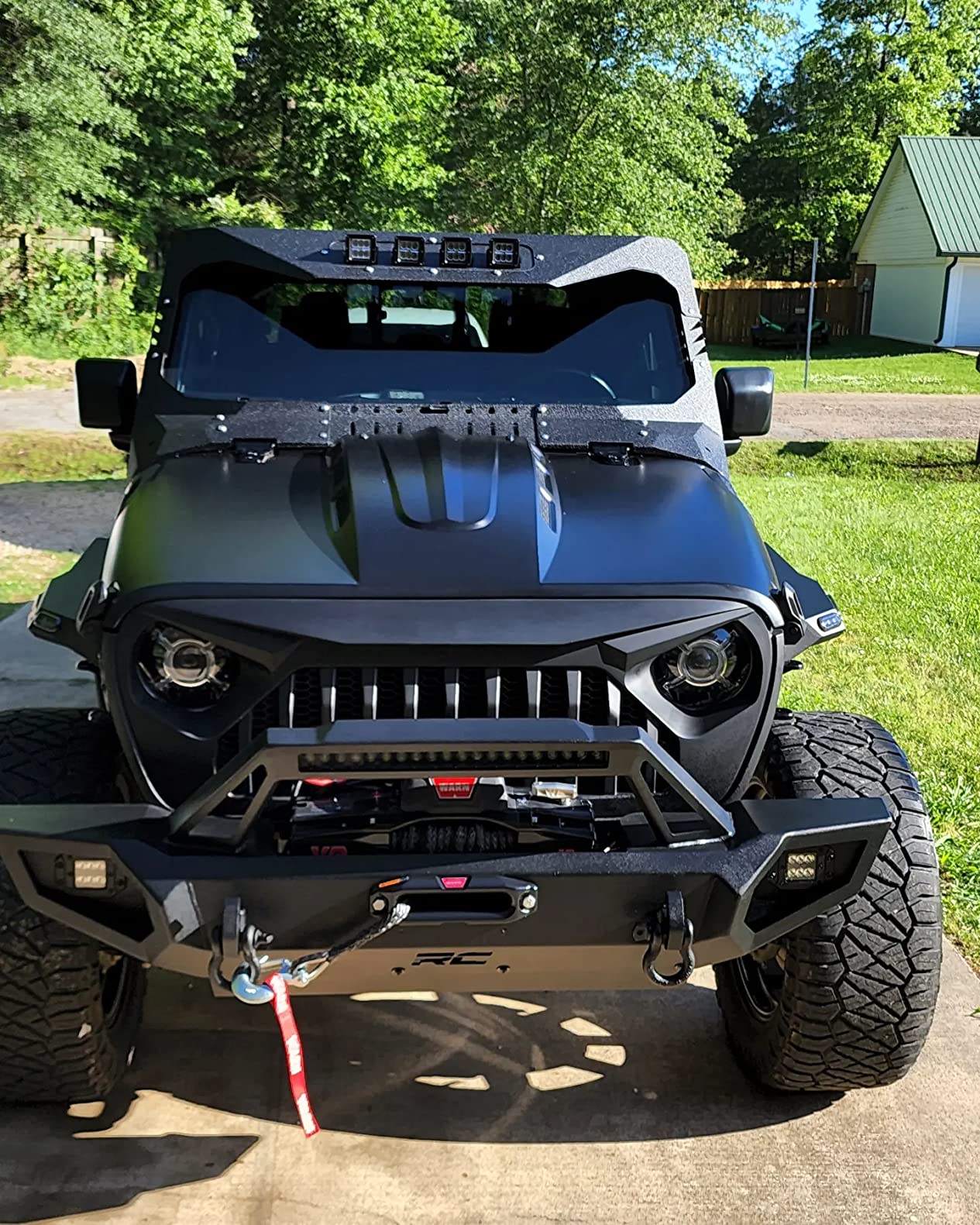 $50/mo - Finance Hooke Road Madmax Visor Cowl Body Armor Windshield ...