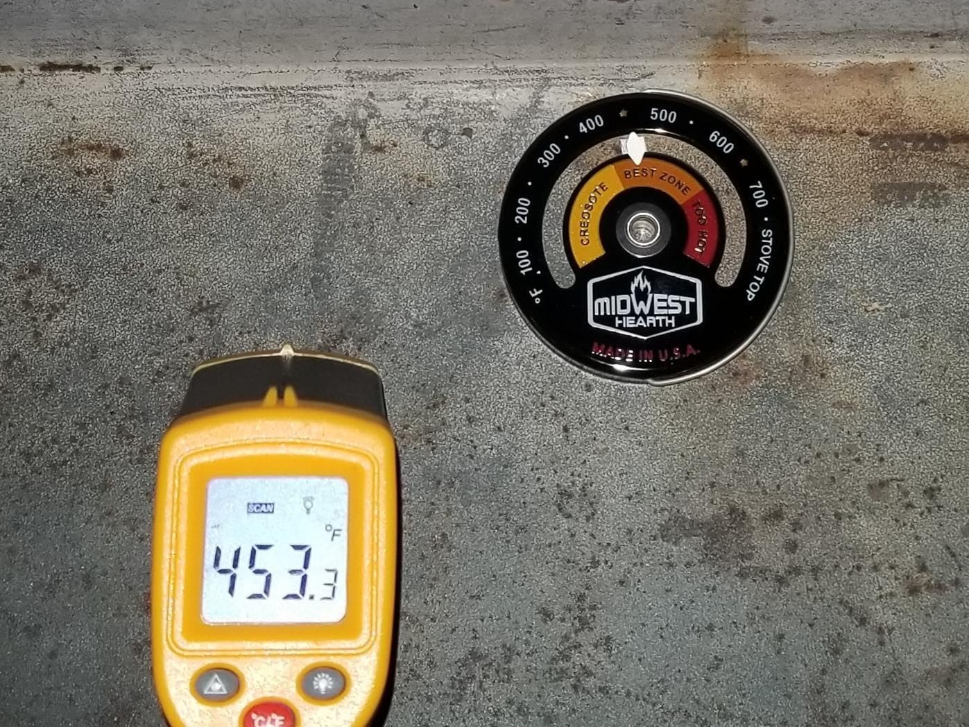 $6/mo - Finance Midwest Hearth Wood Stove Thermometer - Magnetic ...