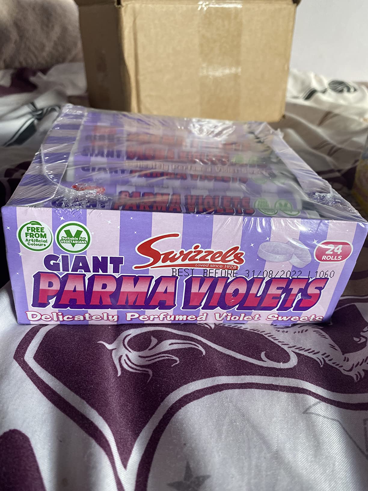 Parma Violets - Giant Sweets - Swizzels Matlow Candy 40g (Pack of 24 ...