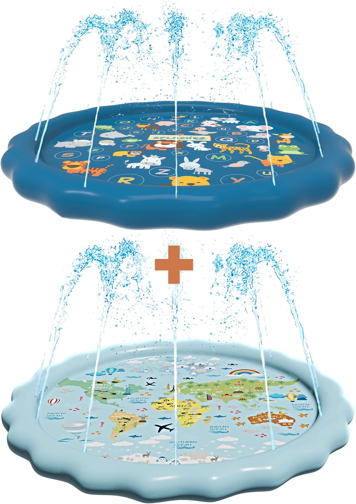 Amazon.com: SplashEZ 2 Splash Pads Sprinkler for Kids and Baby Pool for ...