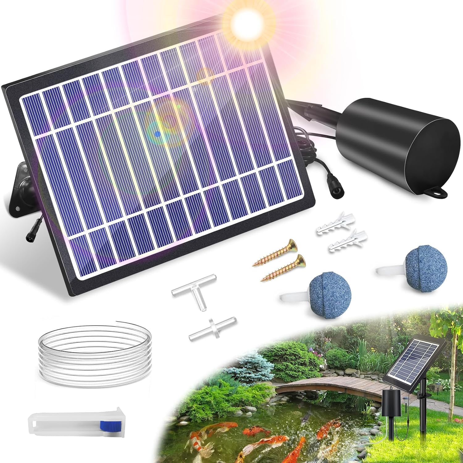 Farm Pond Solar Aerators