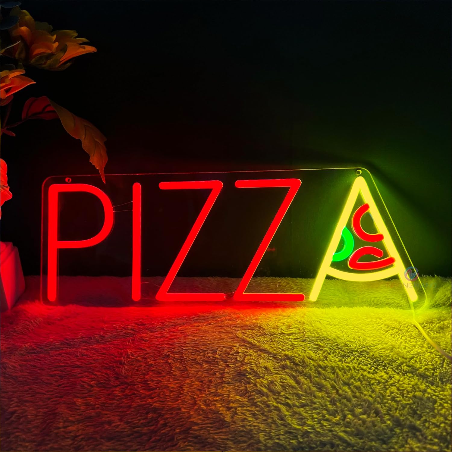 Amazon.com: Neon Pizza Sign Pizza Gifts Led Open Sign Led Pizza Neon ...