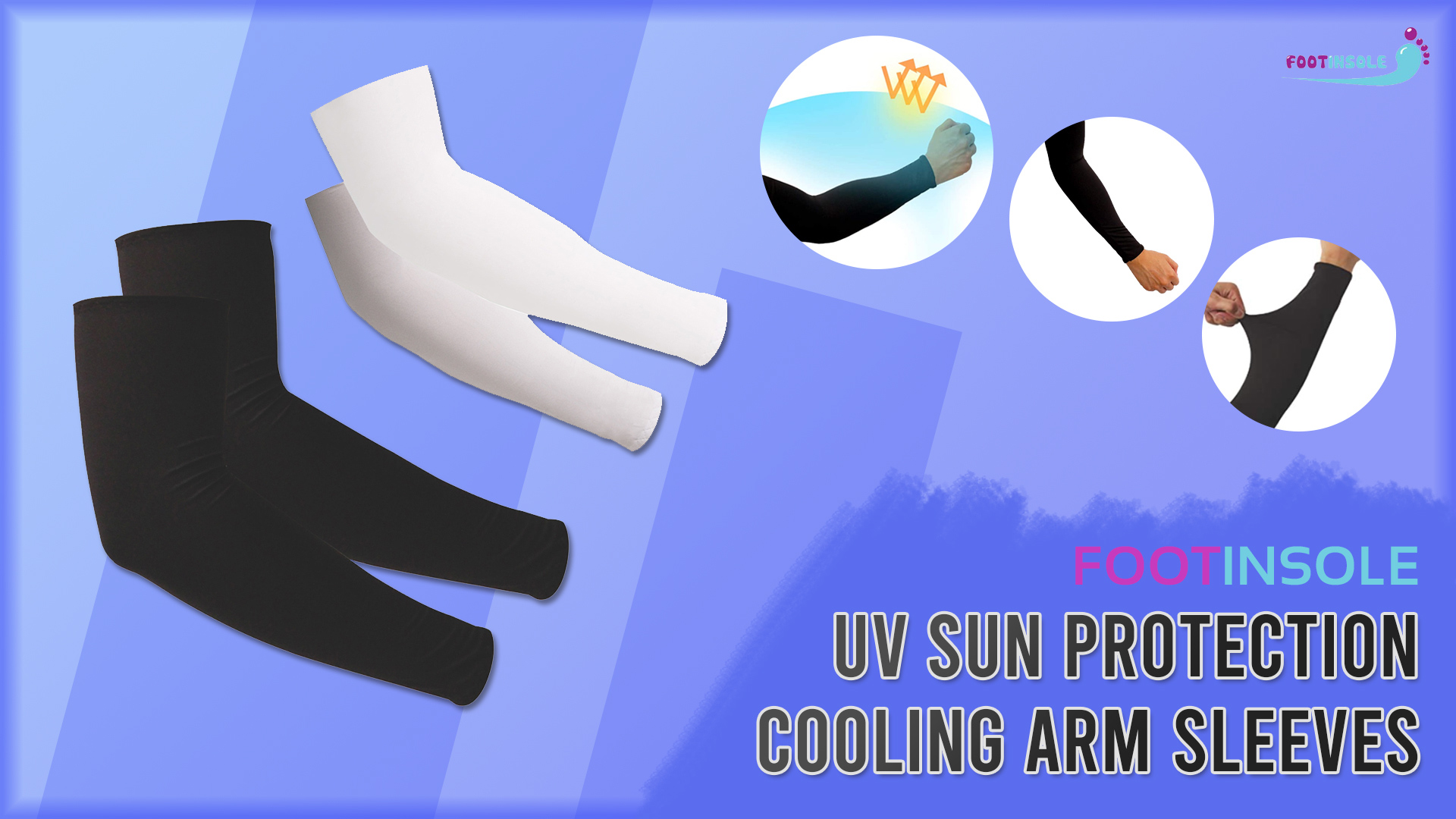 Watch 2 Pairs UV Sun Protection Cooling Arm Sleeves on Amazon Live