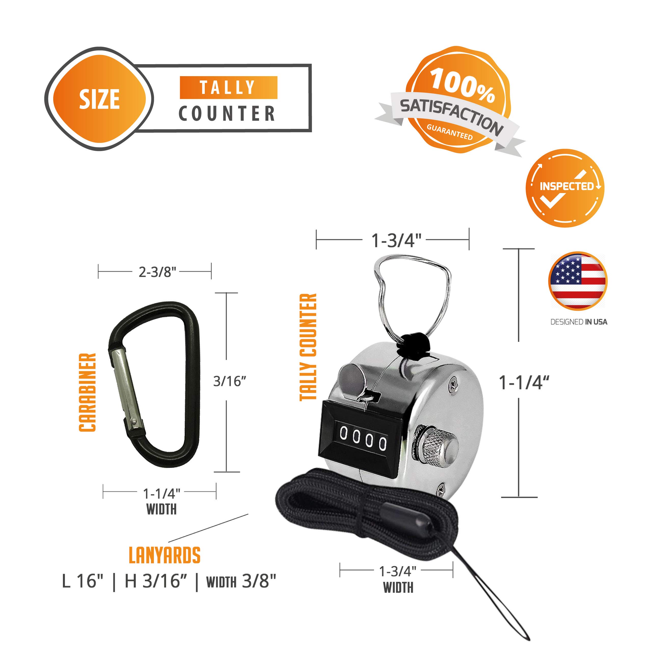Snapklik.com : Hand Pitch Tally Counter Clicker1 And 4 Pack METAL ...
