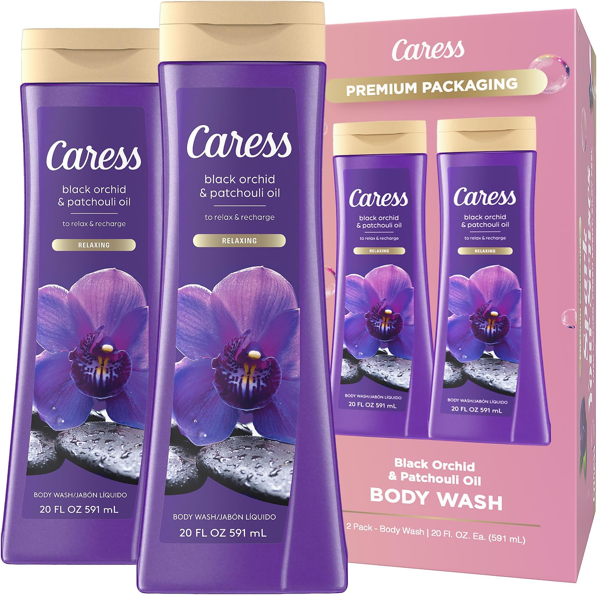 Amazon.com : Caress Body Wash, Black Orchid & Patchouli, Moisturizing ...
