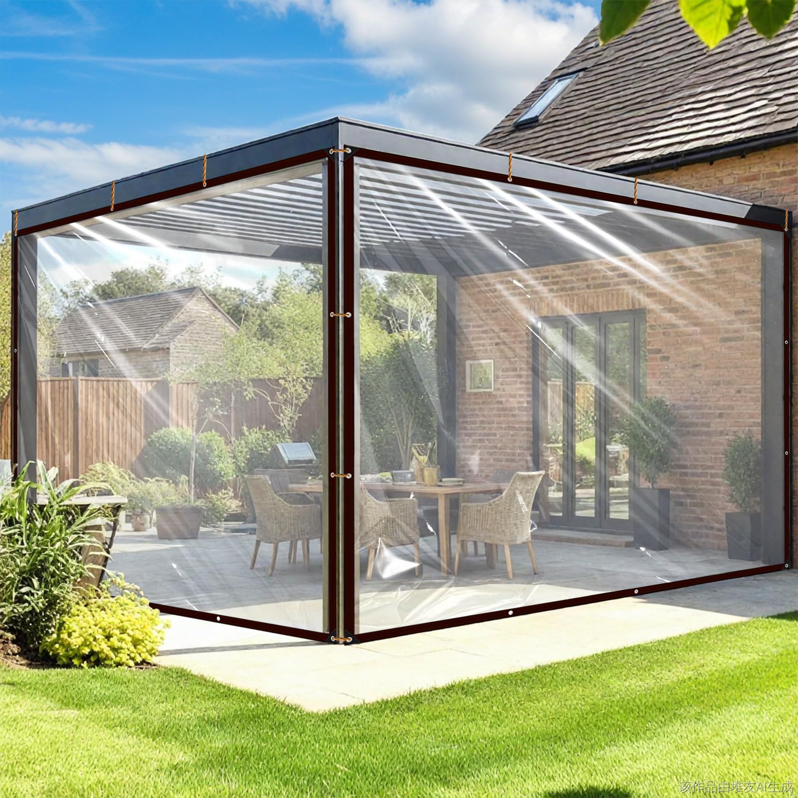 Amazon.com: Clear Tarp Heavy Duty Waterproof - with Grommets Tarps, 7X9 ...