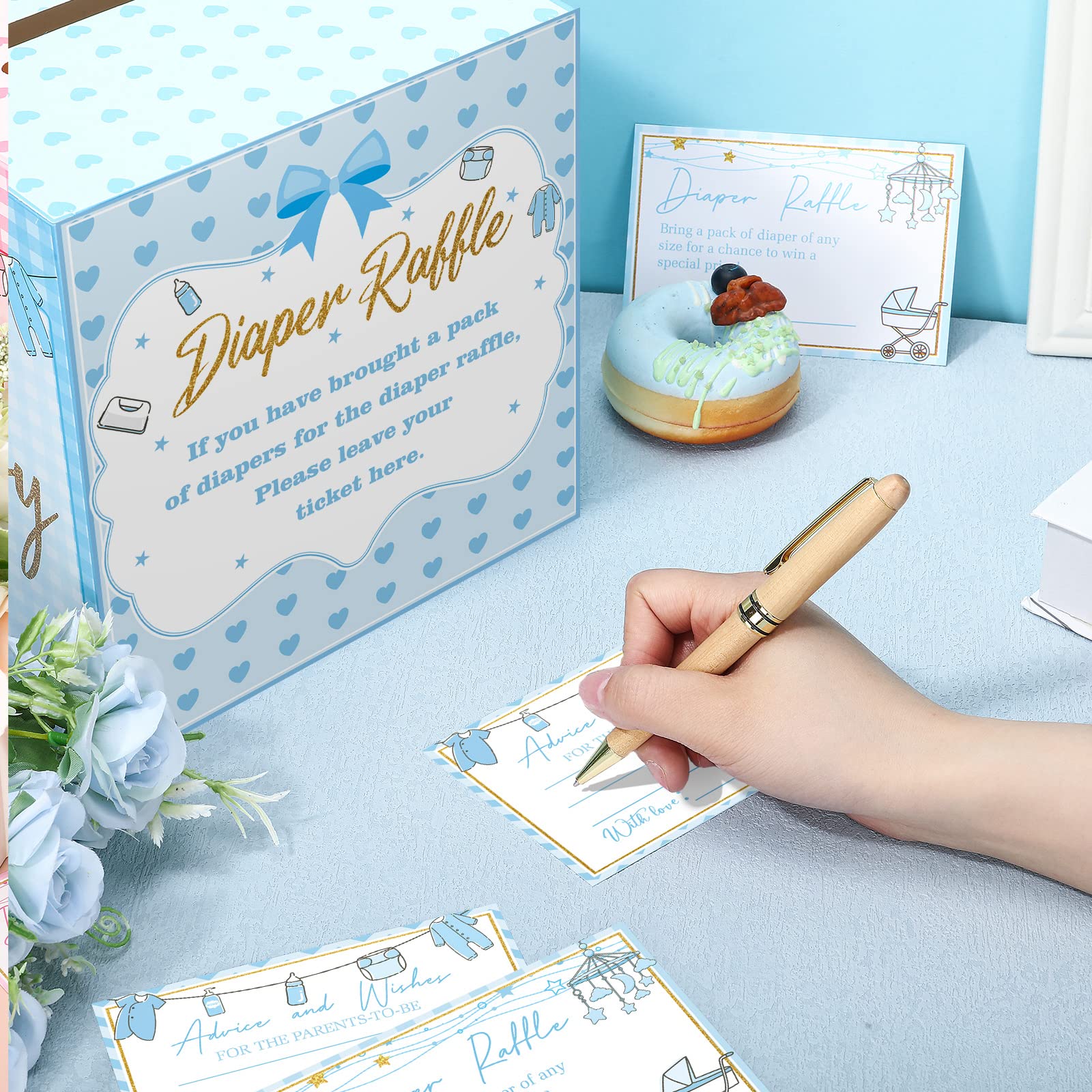 Highland Cow Baby Shower Decorations Diaper Raffle Tickets - Temu