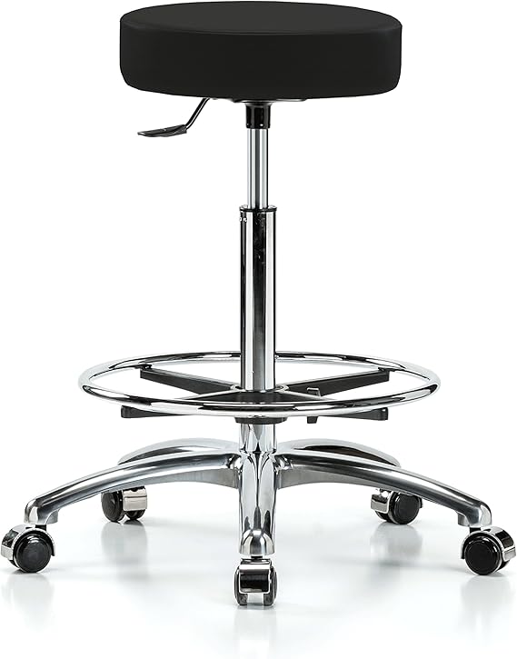 Amazon.com: Perch Chrome Rolling Single Lever Height Adjustable Swivel ...