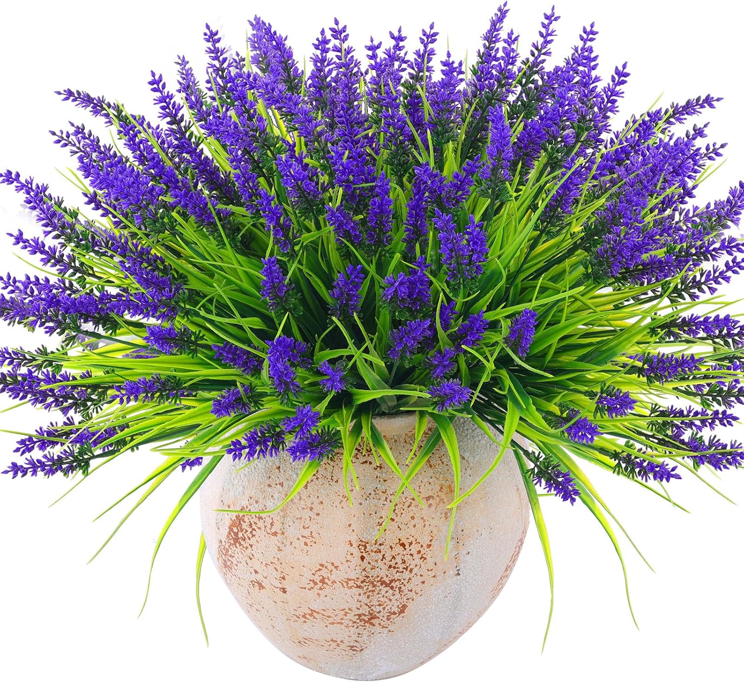 Amazon.com: Rowfad 44 Pcs Artificial Outdoor Flowers Lavender Fake ...
