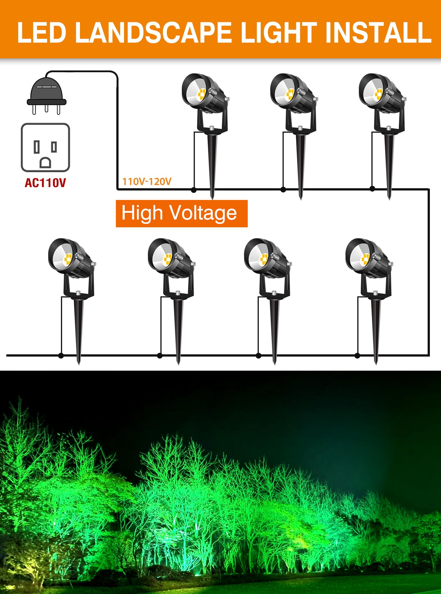 Schematic 120v Landscape Lighting TORCHSTAR Essential Integrated LED
