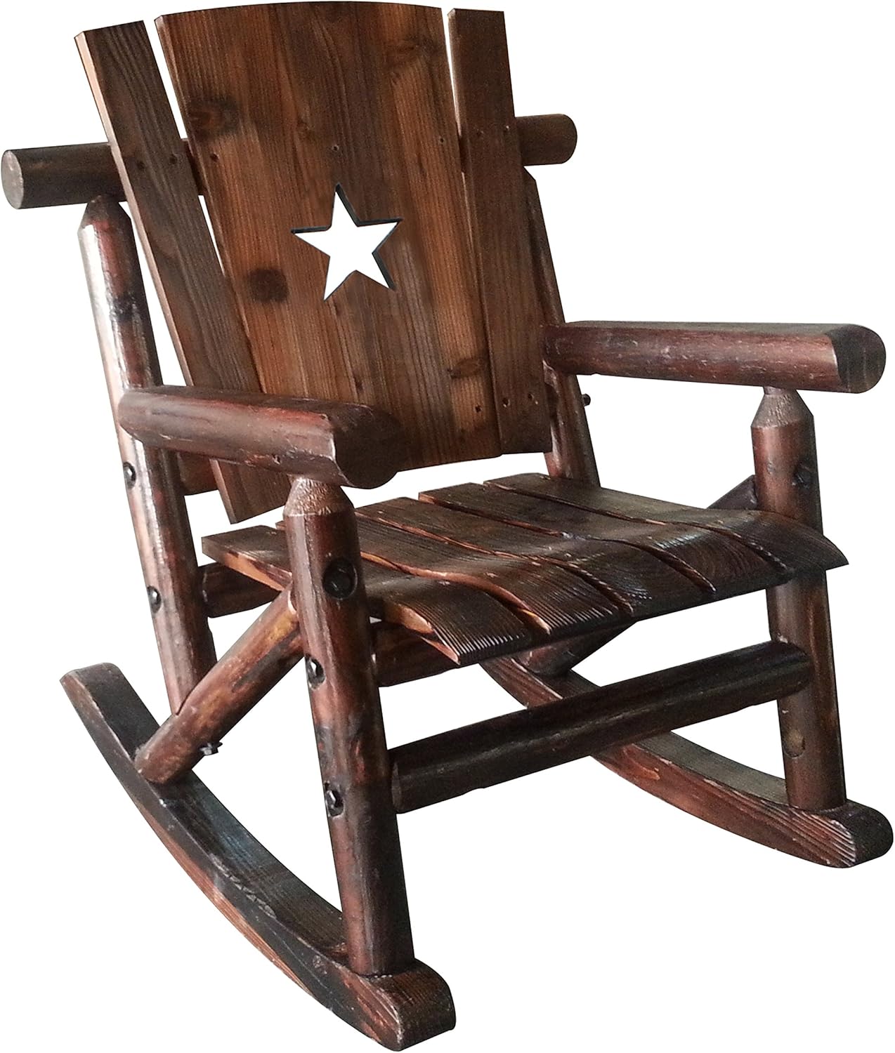 Amazon.com : Leigh Country TX 93772 Char Log Jr Rocker with Star ...