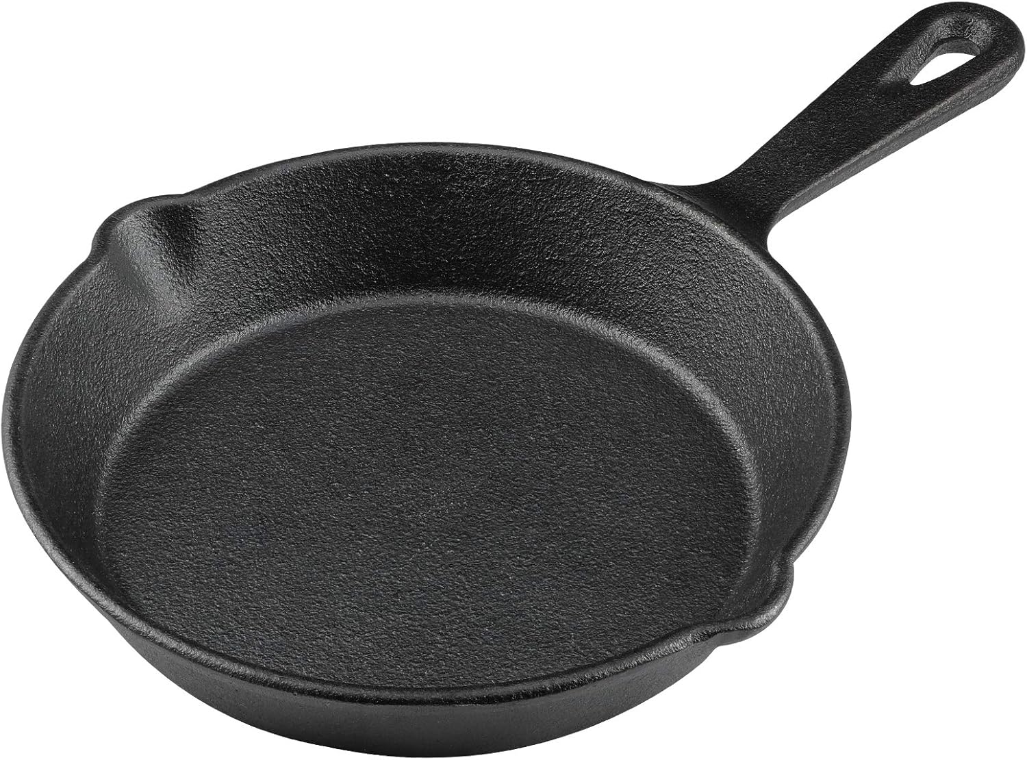 MOZUVE 8 Inch Cast Iron Skillet, Frying Pan with Drip-Spouts, Pre ...
