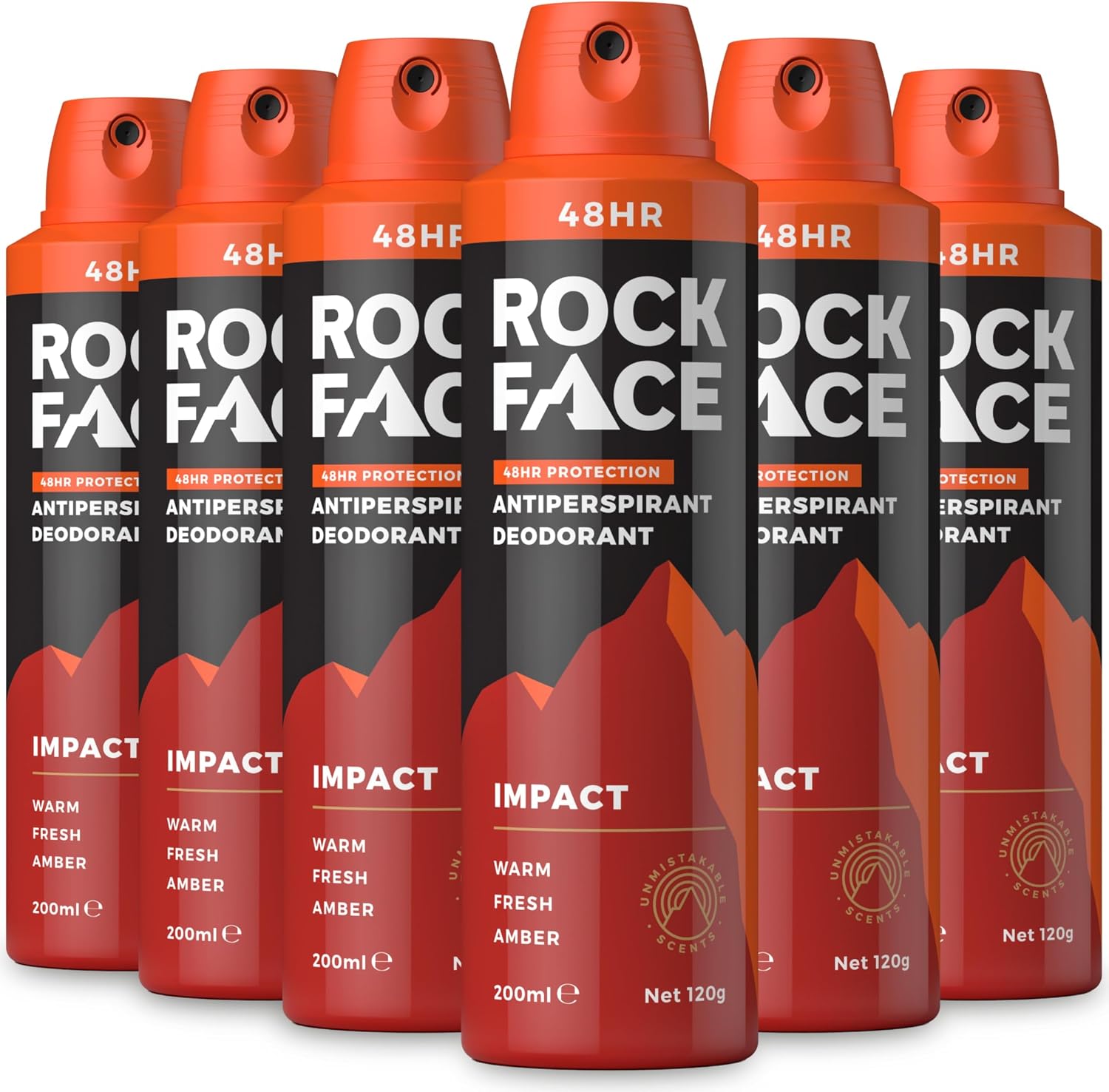 Rock Face Antiperspirant Deodorant for Men - Impact Ginger & Amber ...