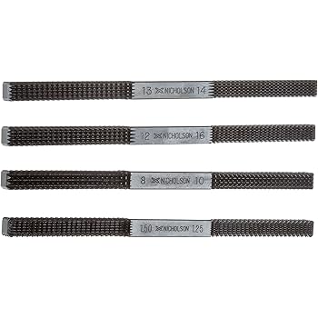 Nicholson 4 Piece Thread Repair File Set, Single Cut, Square Shape ...