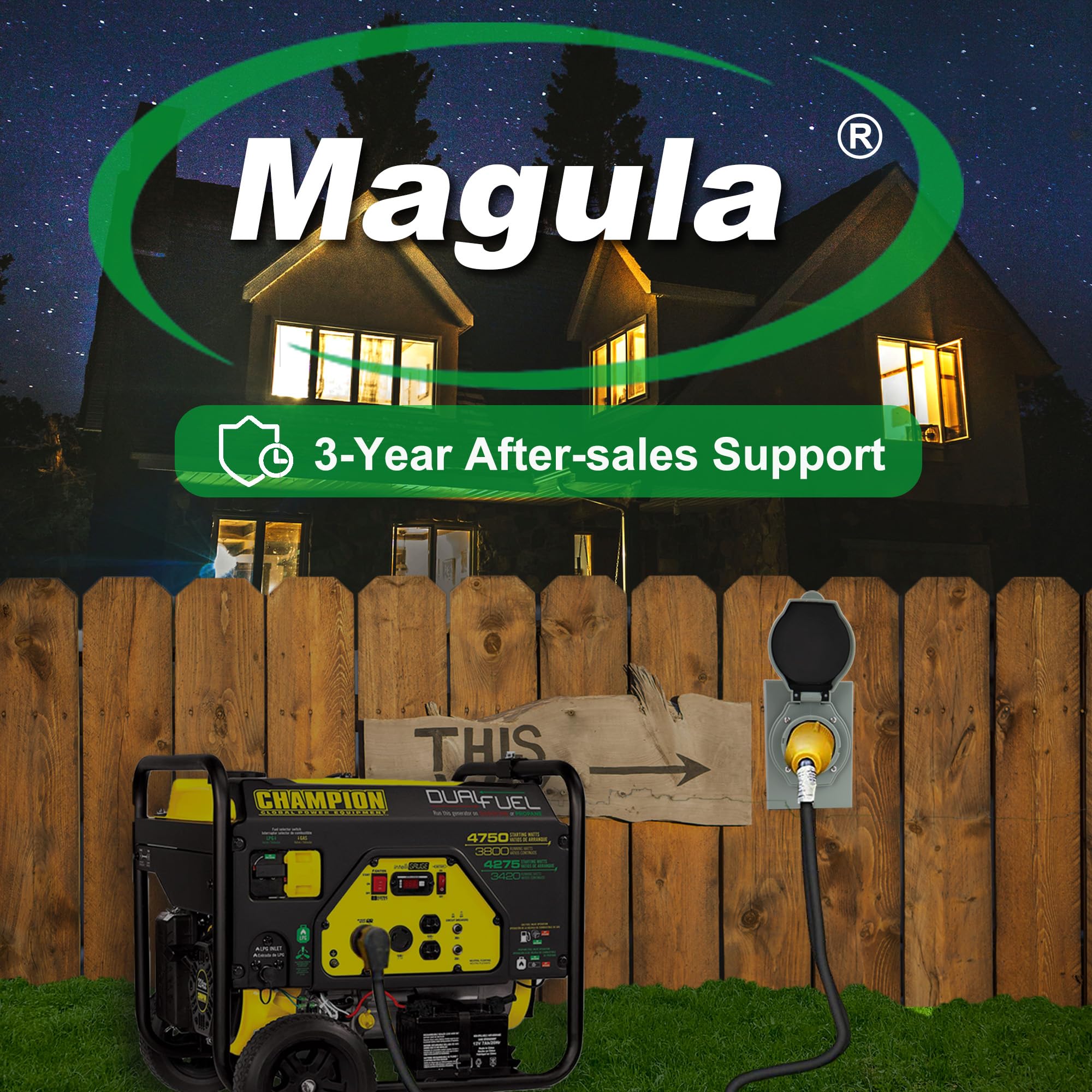 Snapklik.com : 50 Amp Generator Inlet Box SS2-50P, CS6375 Generator ...