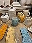 Amazon.com: Bico Cartoon Cat Handcrafted Stoneware Ceramic 10oz Mugs ...