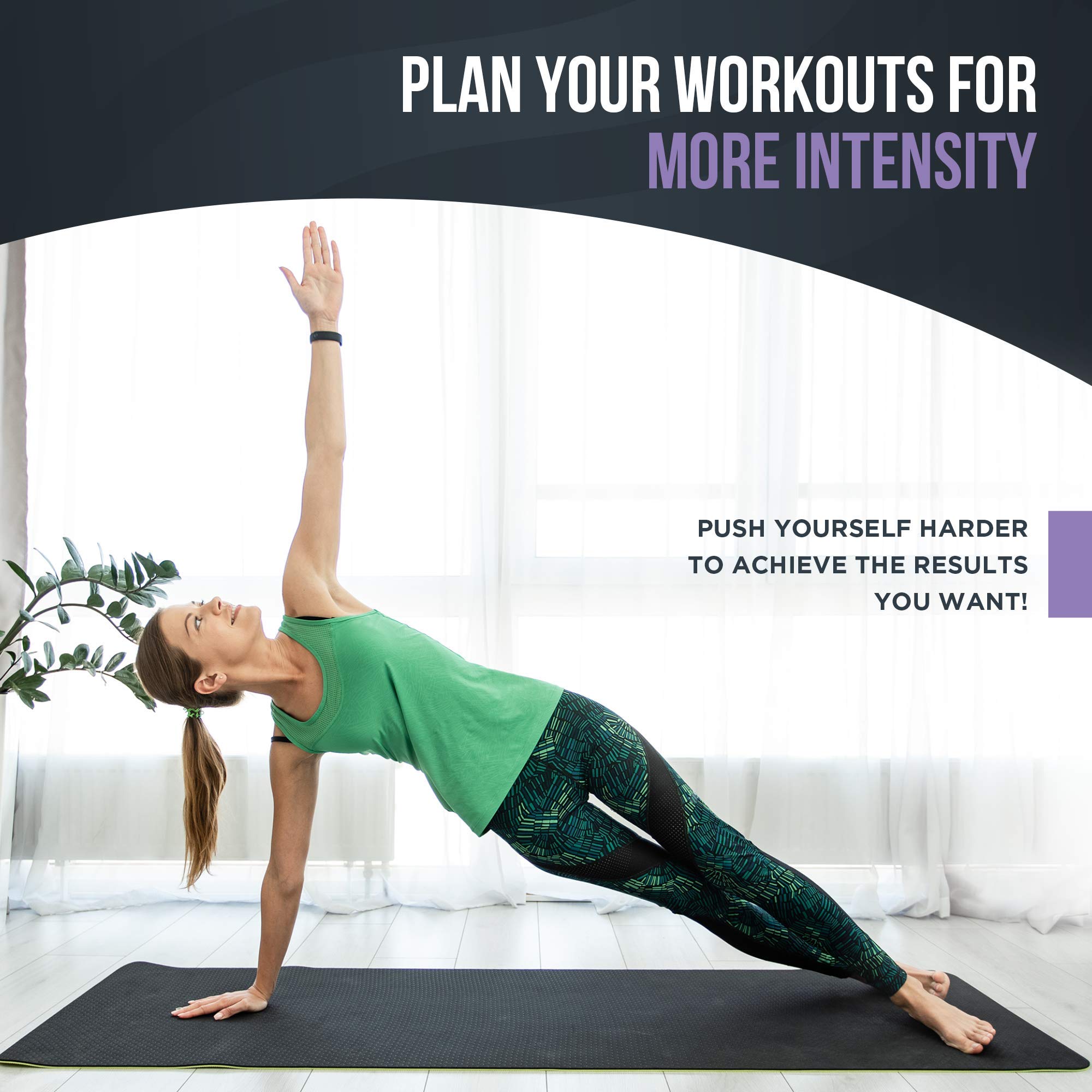 FitMate Yoga Workout Exercise Poster - Workout Routine with Free ...