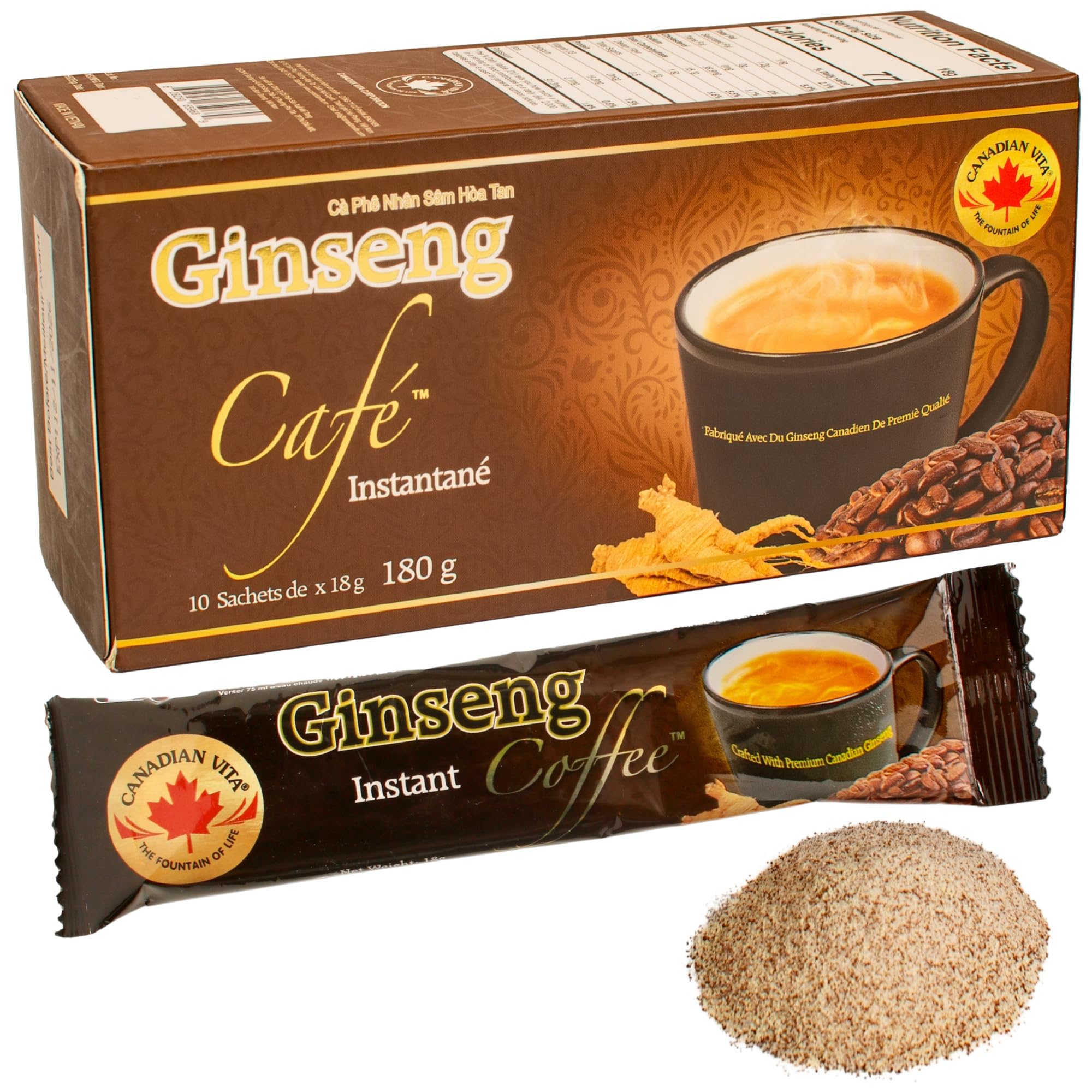 Canadian Vita Ginseng Vietnamese Instant Coffee Unique Fusion Of ...