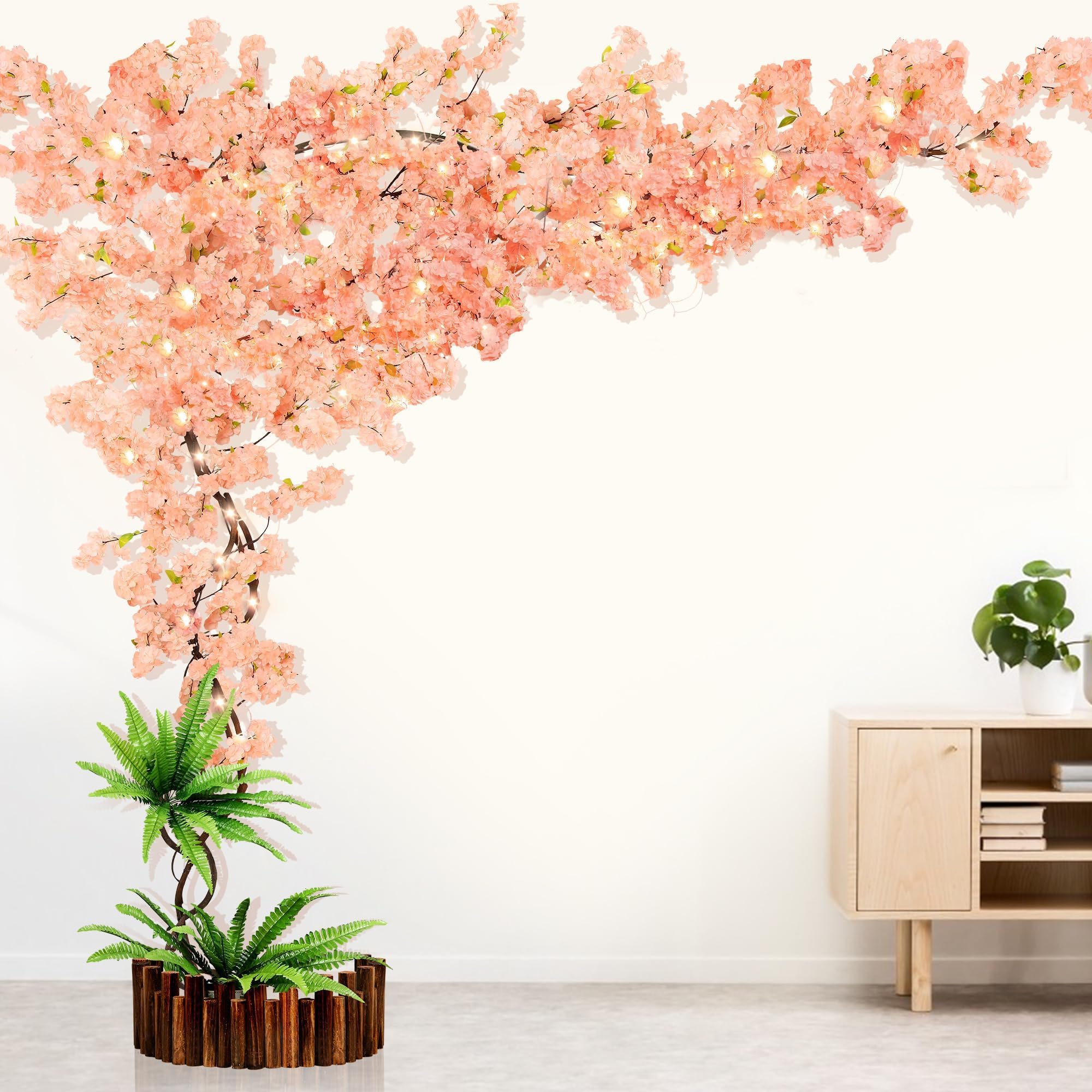 Amazon.com: PCWLH Artificial Sakura Tree Decor with 30 Branches ...