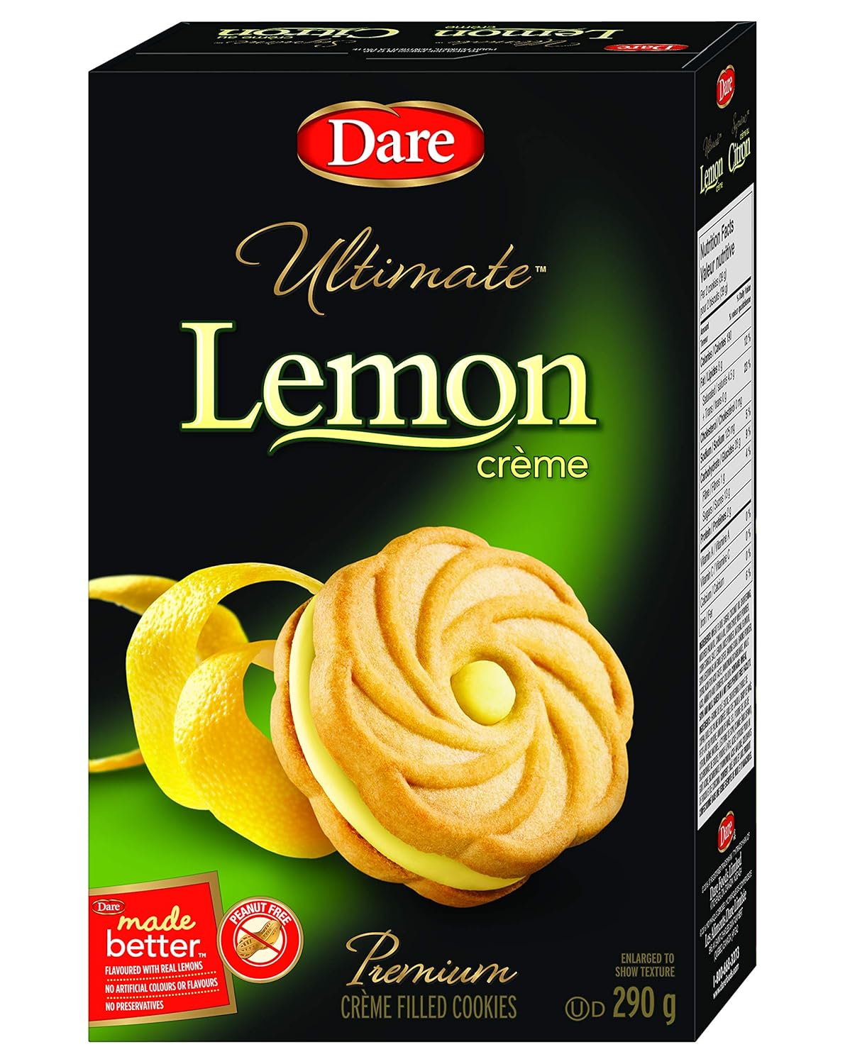 Amazon.com: Dare Ultimate Lemon Creme Filled Cookies, 290g/10.2oz ...