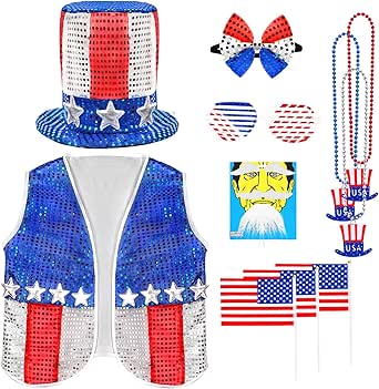Amazon.com: Maazusa 4th of july costumes patriotic costume outfits ...