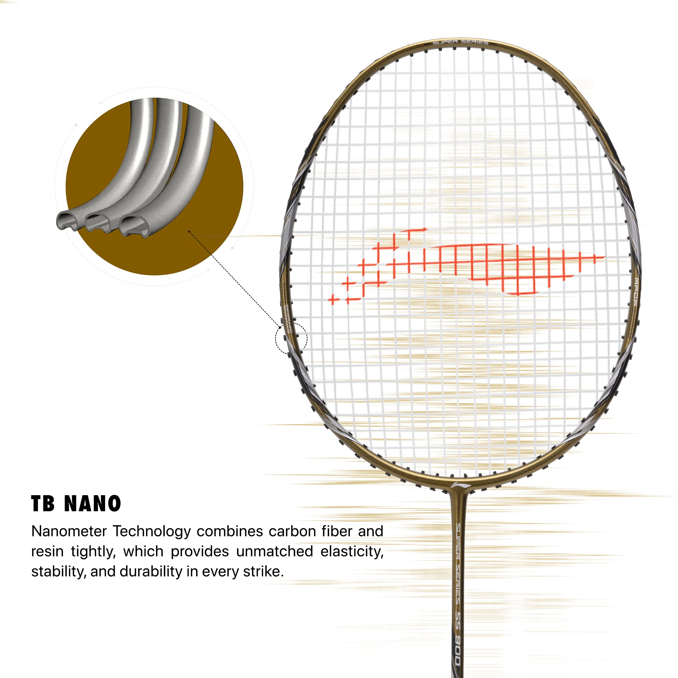 Snapklik.com : Li-Ning Super Series Carbon Fibre 900 Strung Badminton ...