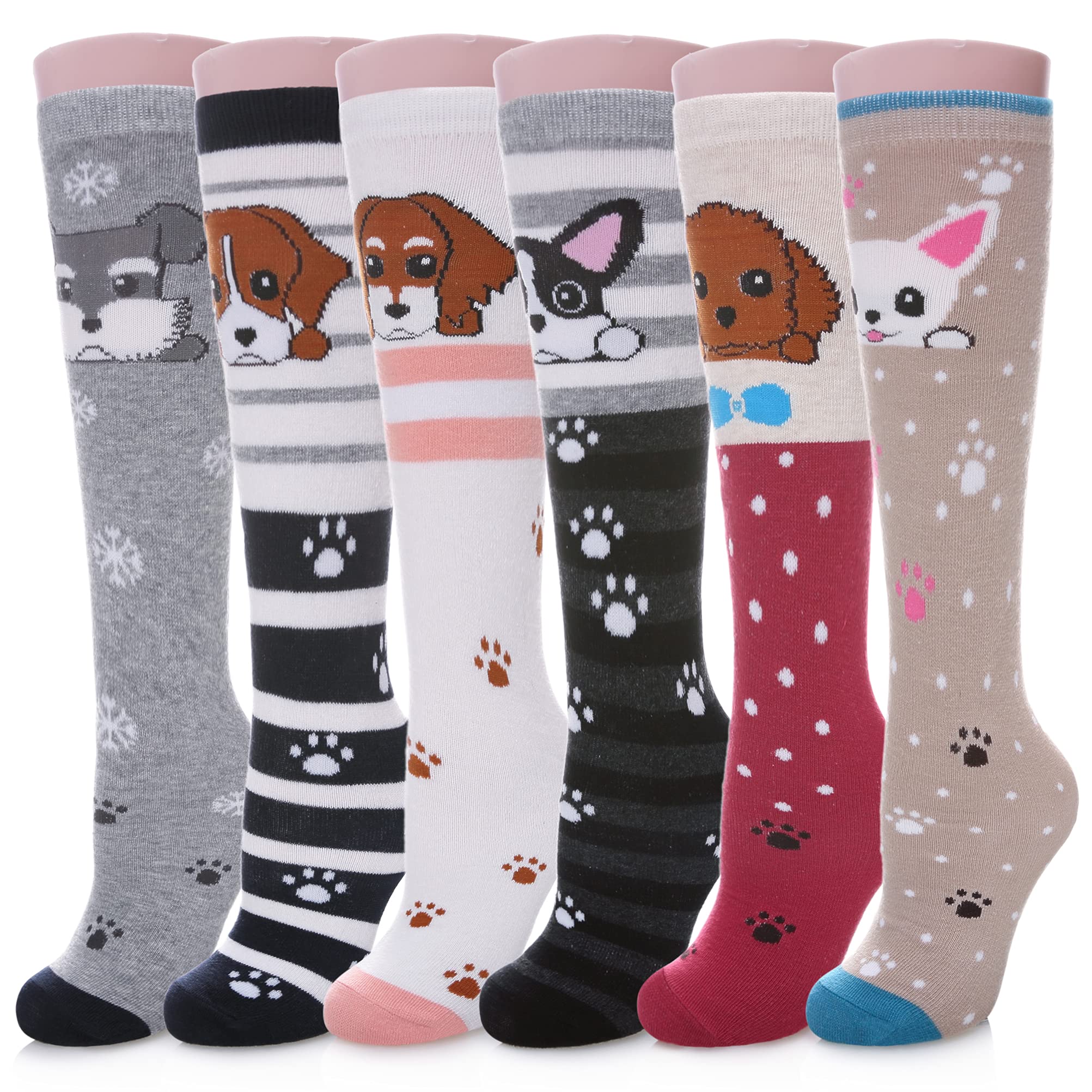 Snapklik.com : LINEMIN 3-12 Years Girls Knee High Socks Kids Cartoon ...
