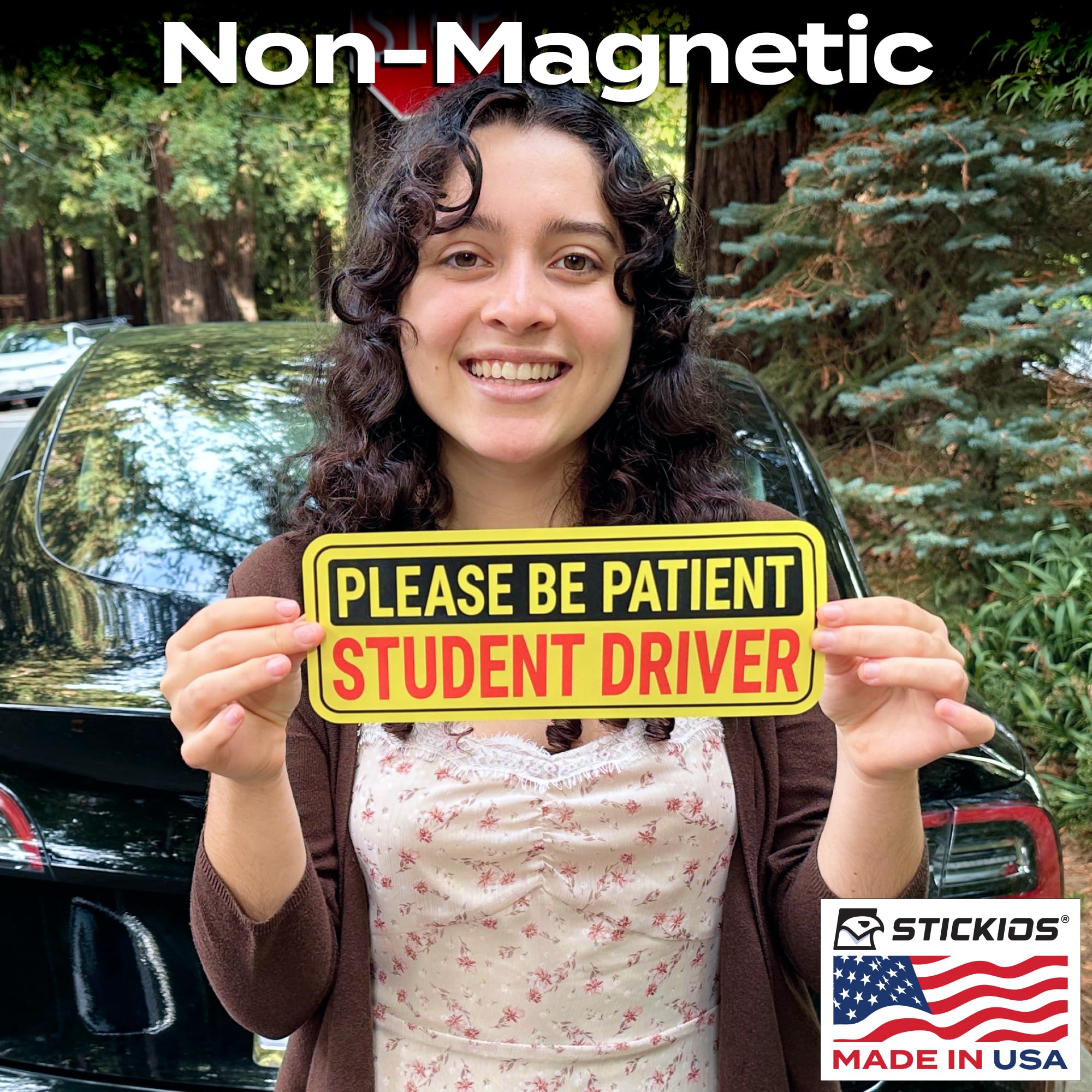 Snapklik.com : Stickios Student Driver Stickers - Removable Non ...