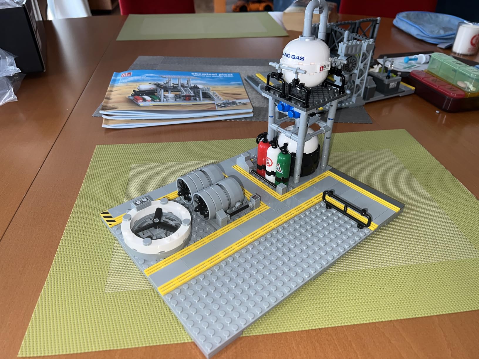 MISINI Technik M6014 3-IN-1 City Chemiefabrik Klemmbausteine Bausatz ...