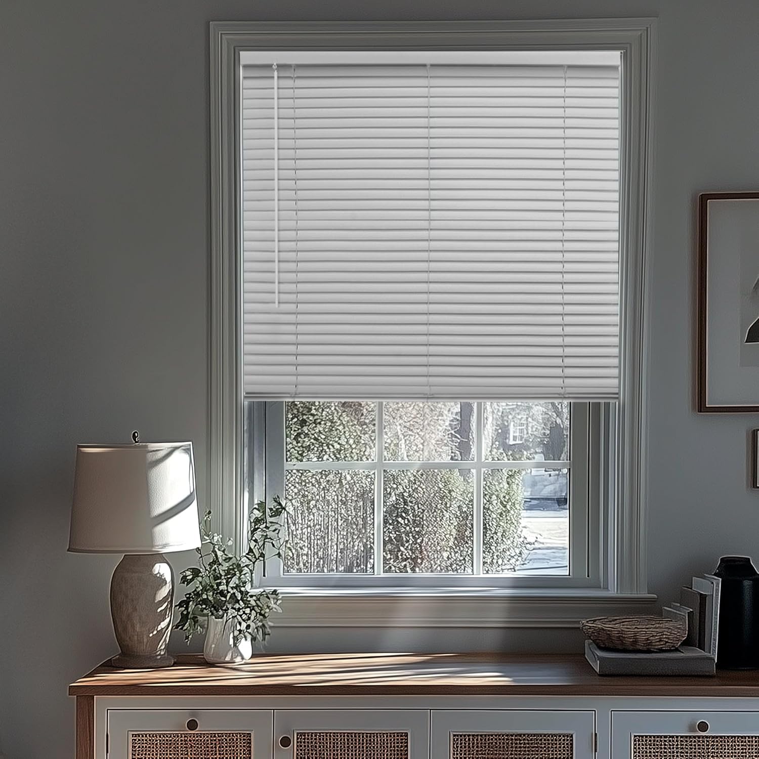 Amazon.com: CHICOLOGY Cordless Mini Blinds, 1-Inch Slats, Vinyl Window ...