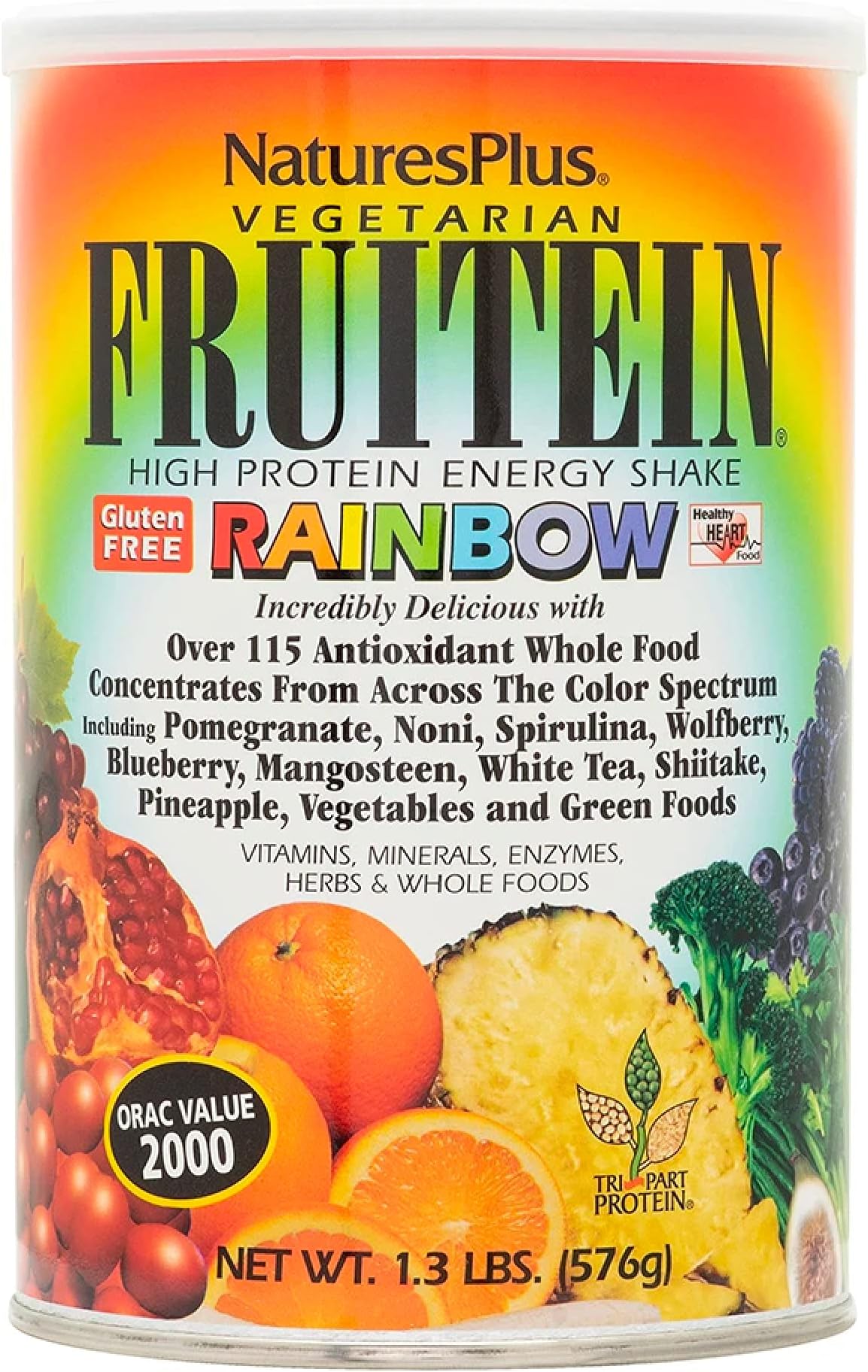 Amazon.com: NaturesPlus Fruitein Rainbow High Protein Energy Shake - 1. ...