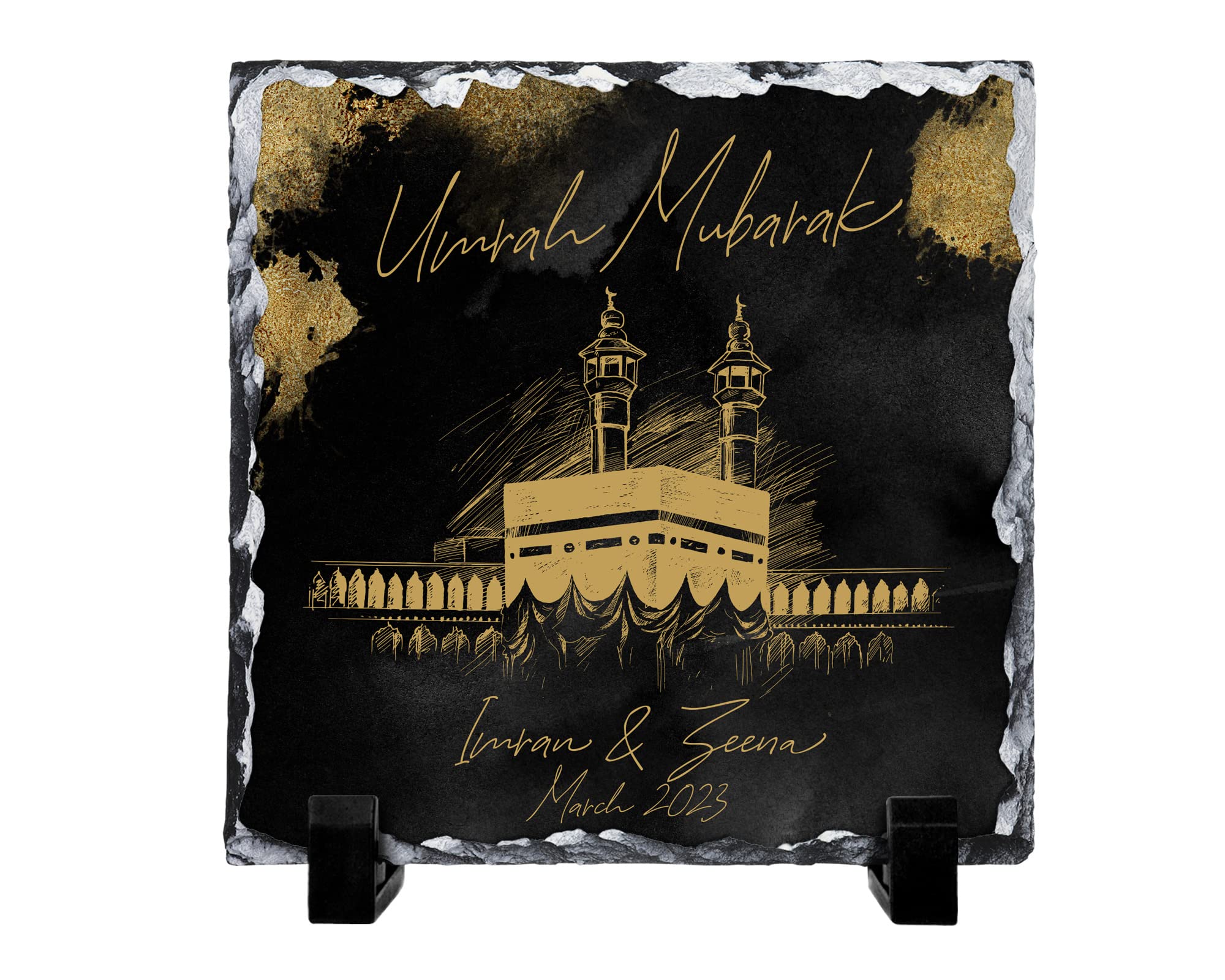 Shopagift Personalised Umrah Mubarak Kaaba Mecca Islam Custom Rock ...