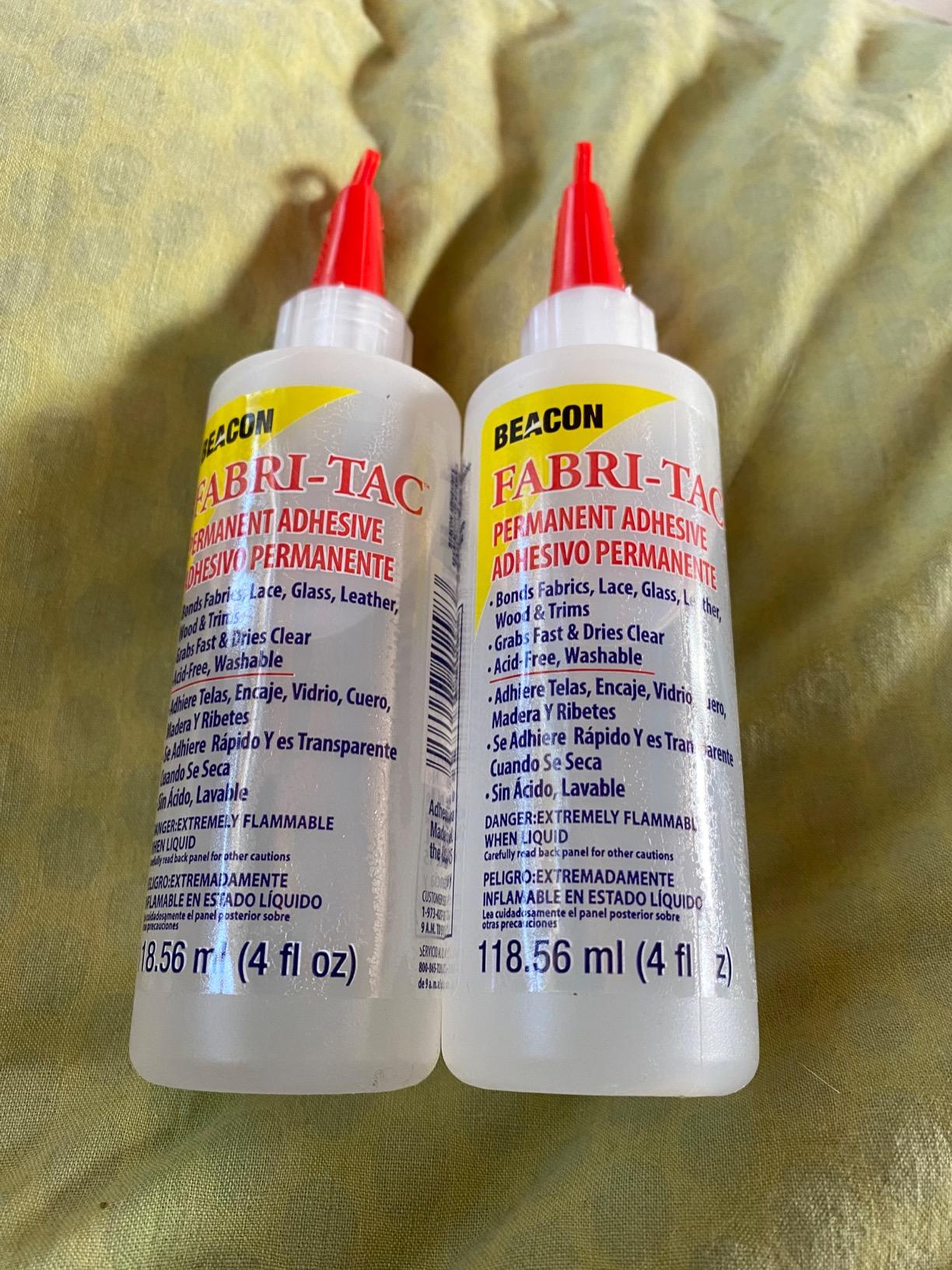 Twin-Pack of Beacon Fabri-Tac Permanent Adhesive, 118ml (4 Ounce ...