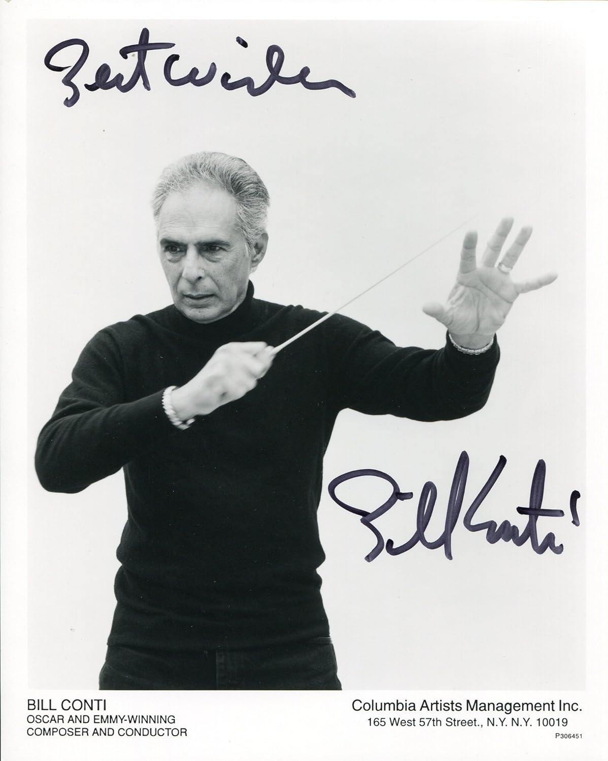 Bill Conti autograph American composer and conductor at Amazon's ...