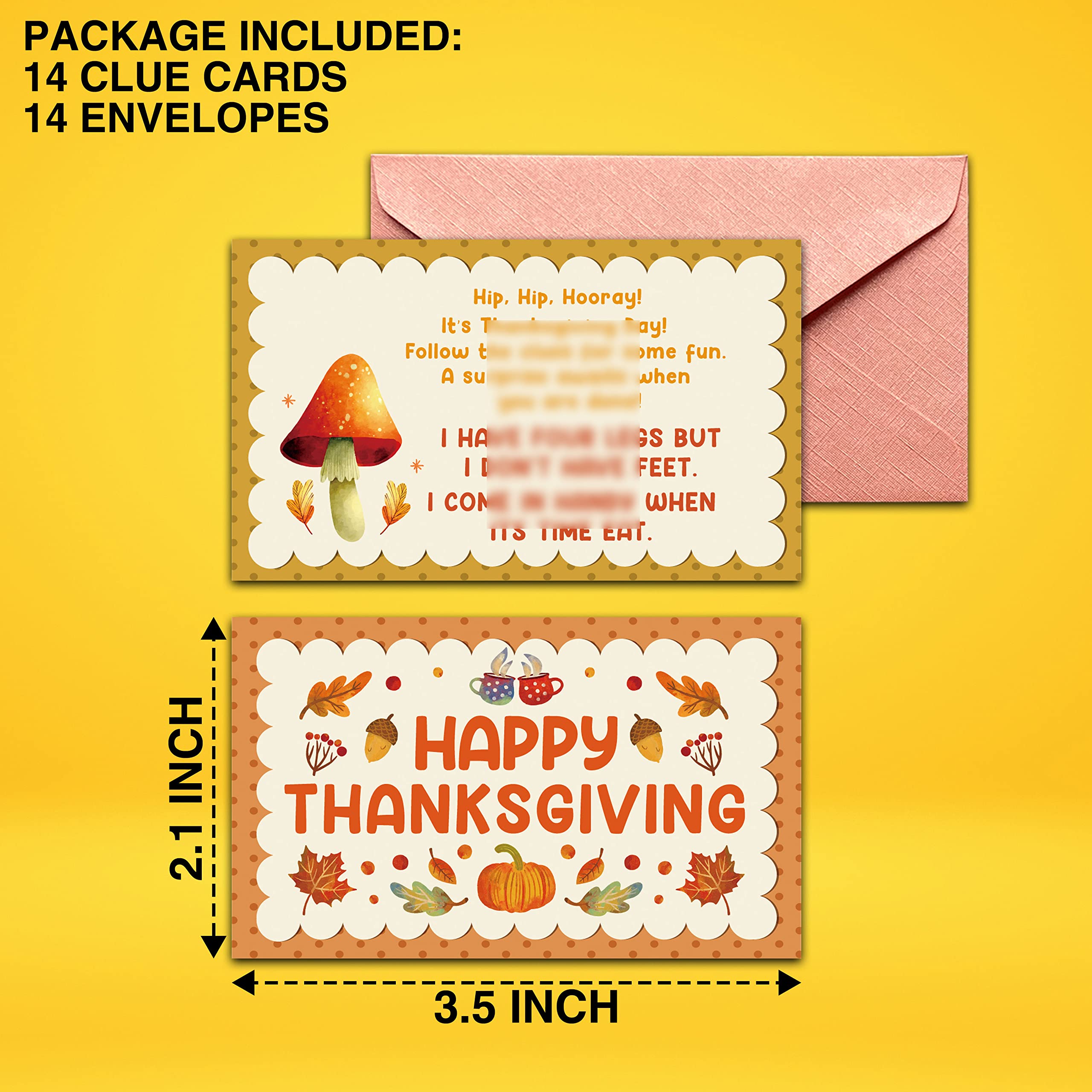 Fall Party Game Thanksgiving Scavenger Hunt For Kids Indoor Treasure ...
