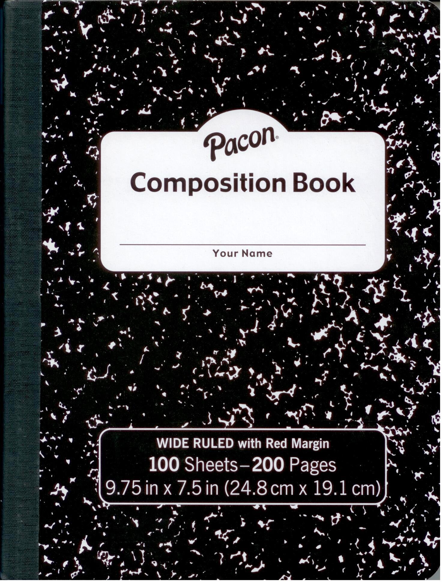 Snapklik.com : 2 Pacon Marble Composition Notebooks
