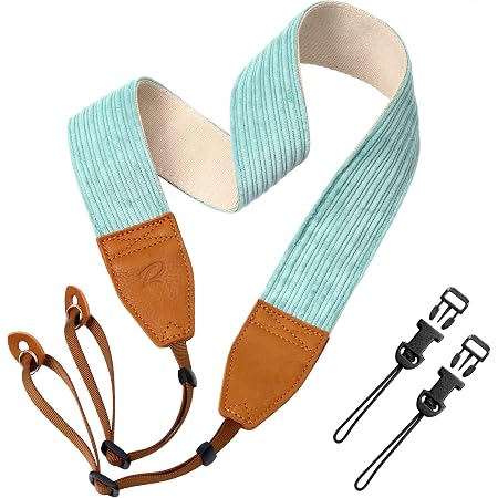 Amazon.com: Padwa Lifestyle Corduroy Camera Strap - 2" Full Grain ...
