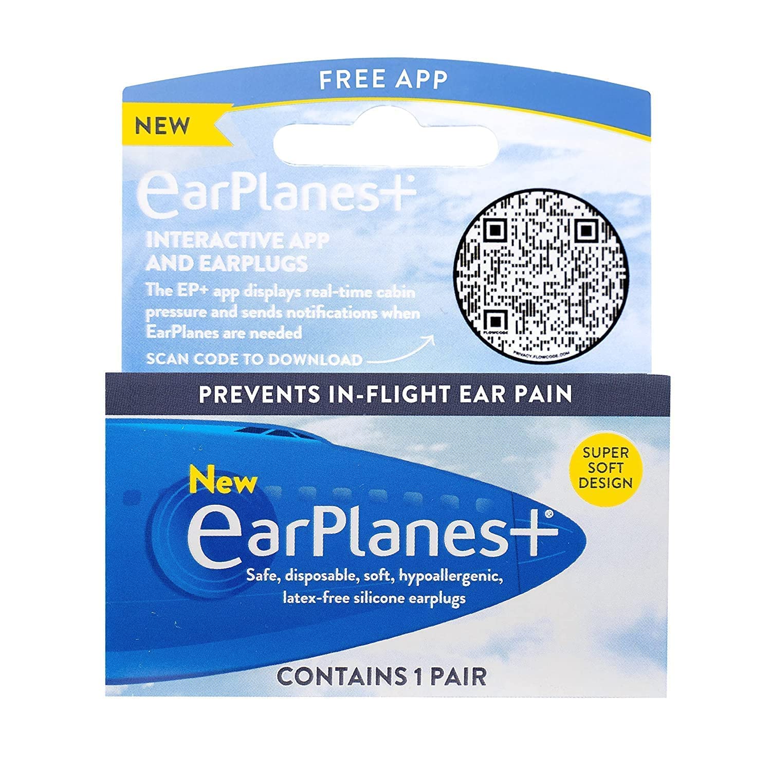 Buy EarPlanes+, Earplugs Airplane Travel Ear Protection, Prevent in ...