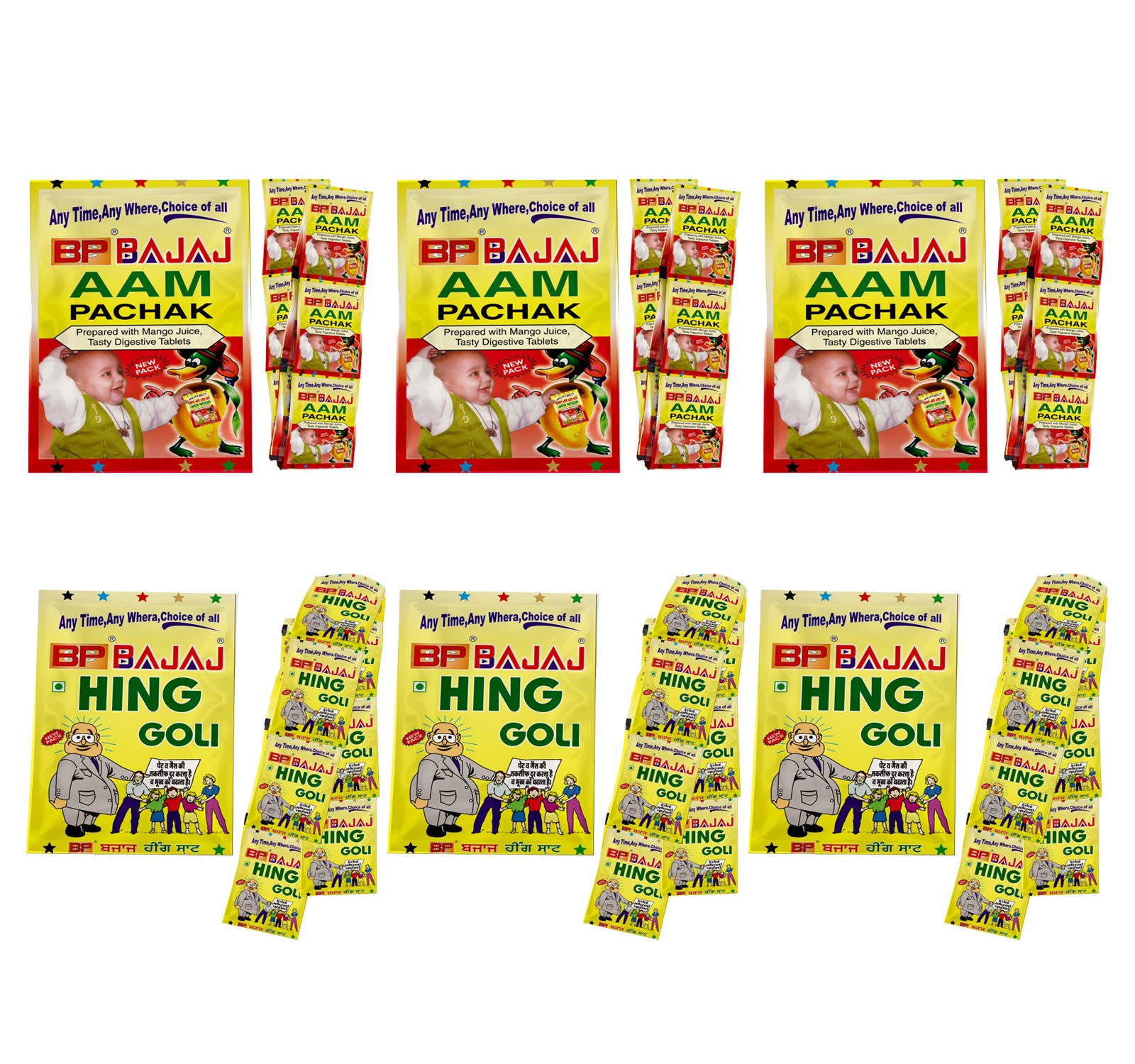 Bcp Bajaj Aam Pachak & Hing Goli | Natural & Digestive |Mukhwas, Mouth ...