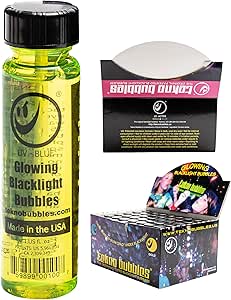 Amazon.com: Atomic Bubbles: Tekno Bubbles - 48 Pack 1oz Bottles - UV Blacklight Glow Bubbles ...
