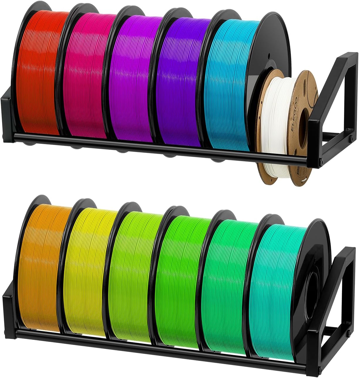 Amazon.com: Upgrade 3D Printer Filament Storage Rack - Holds 24 Rolls ...