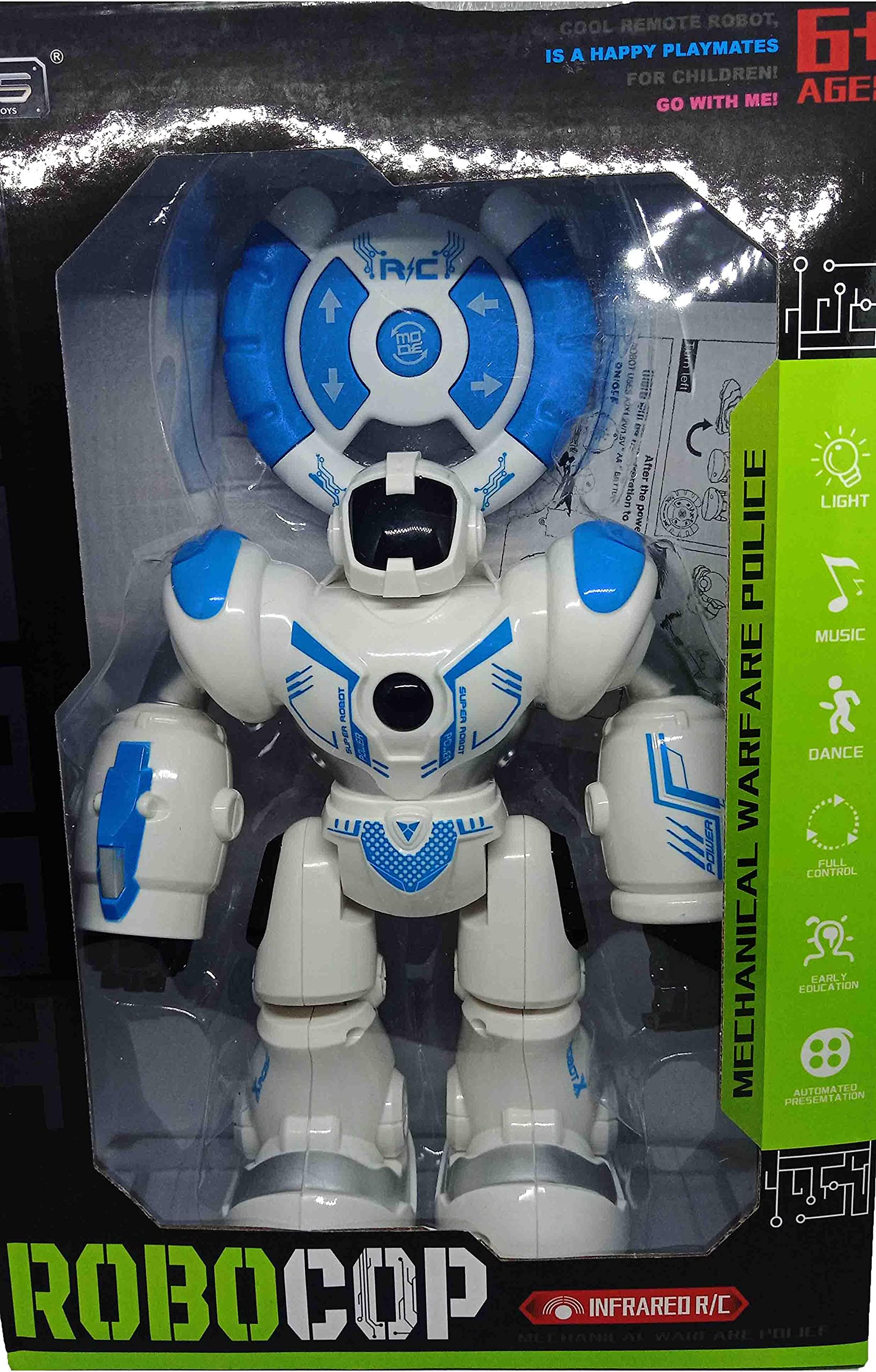 Remote Control Robocop Wiher 5 In 1 Robot Toy For Children, Remote