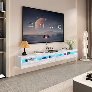 Amazon.com: EXQUAL Floating TV Stand | 63 inch LED Wall Mounted TV ...